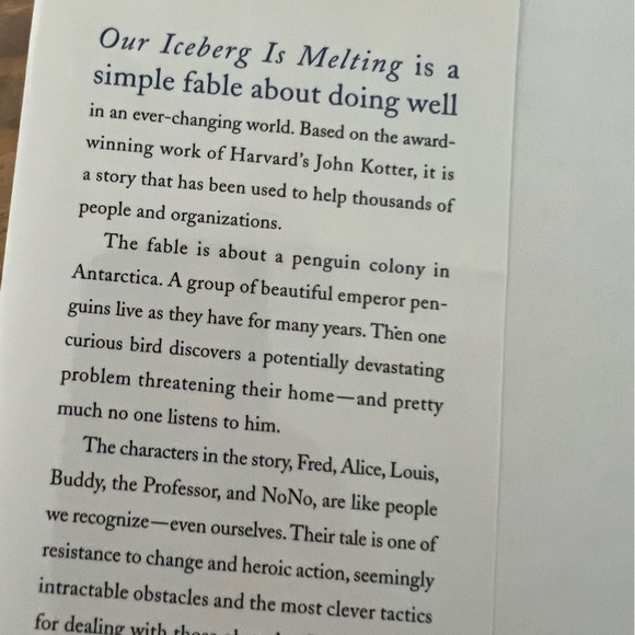 Other | Our Iceberg Is Melting By John Kotter | Poshmark
